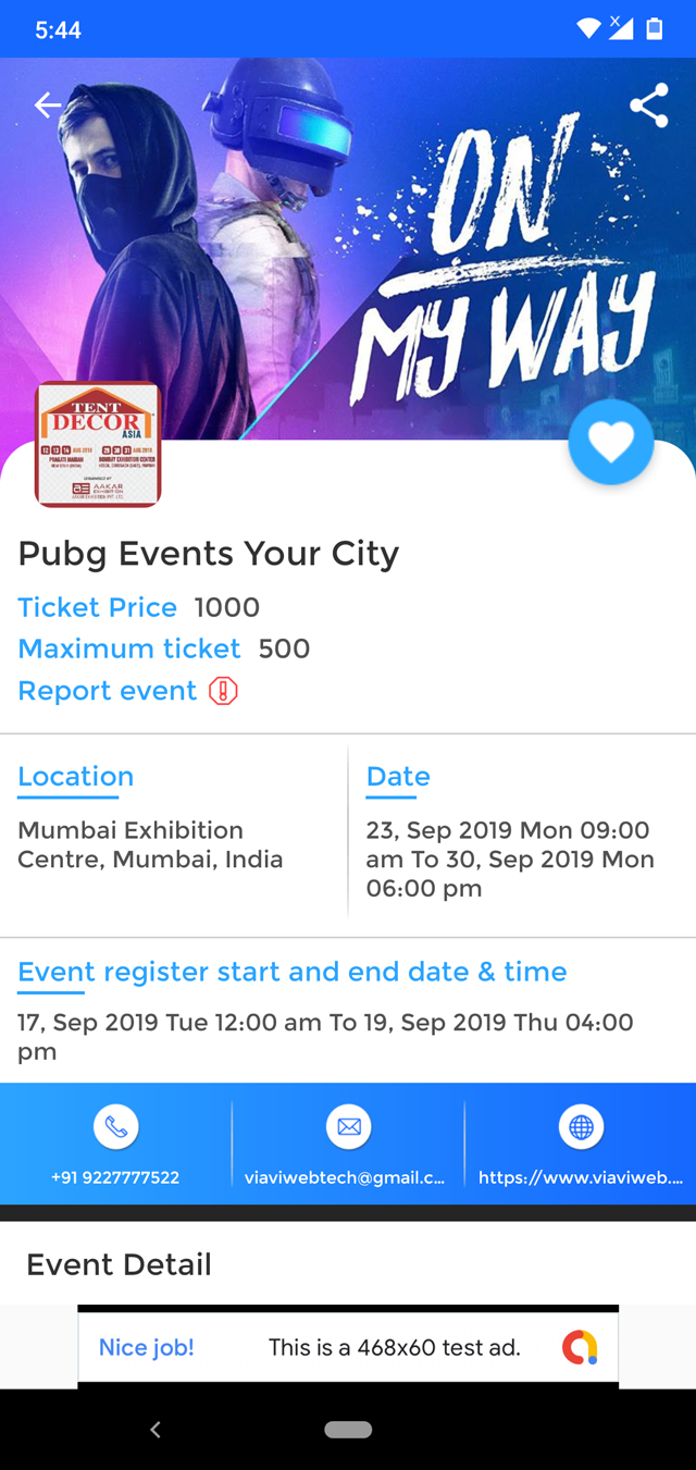 Android Event App Create Event Booking Event By Viaviwebtech Codecanyon